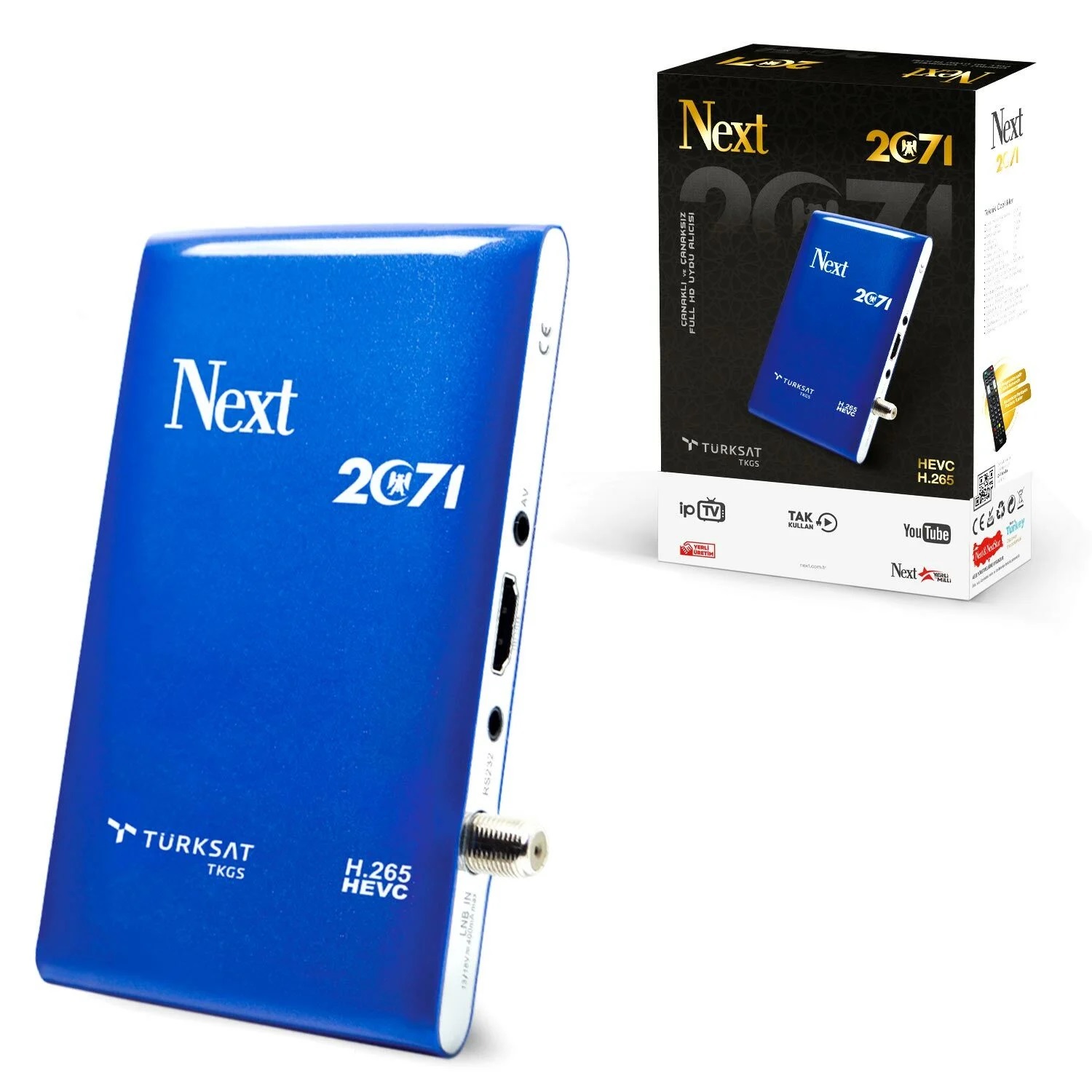 NEXT 2071 HD UYDU ALICISI I P TV HEVC H265 FULL HD - Ucuzbudur