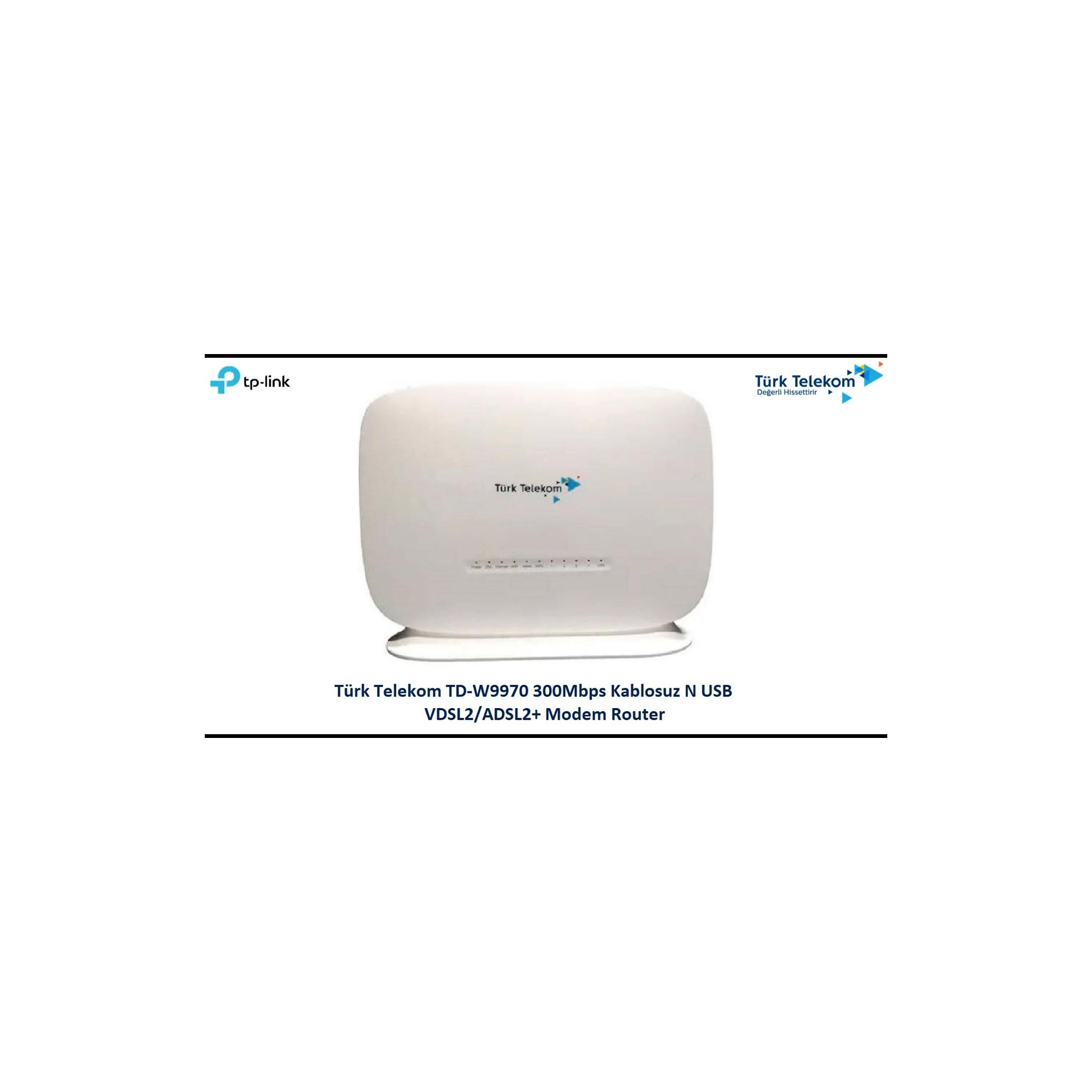 TP-LİNK 11N W9970 TÜRK TELEKOM MODEM - Ucuzbudur